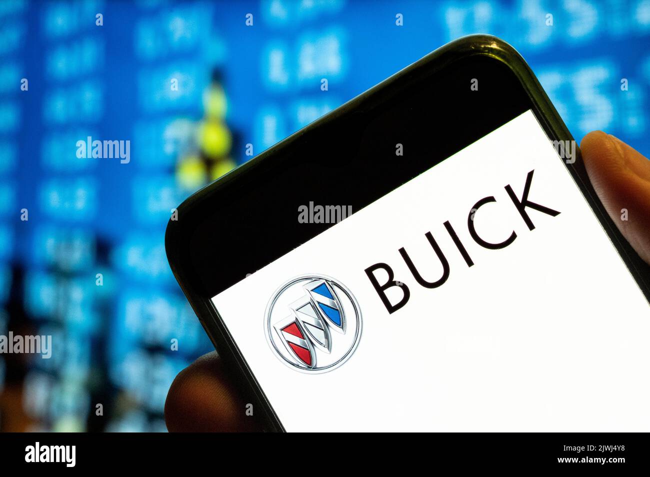 Dans cette illustration, le logo Buick de la marque automobile ...