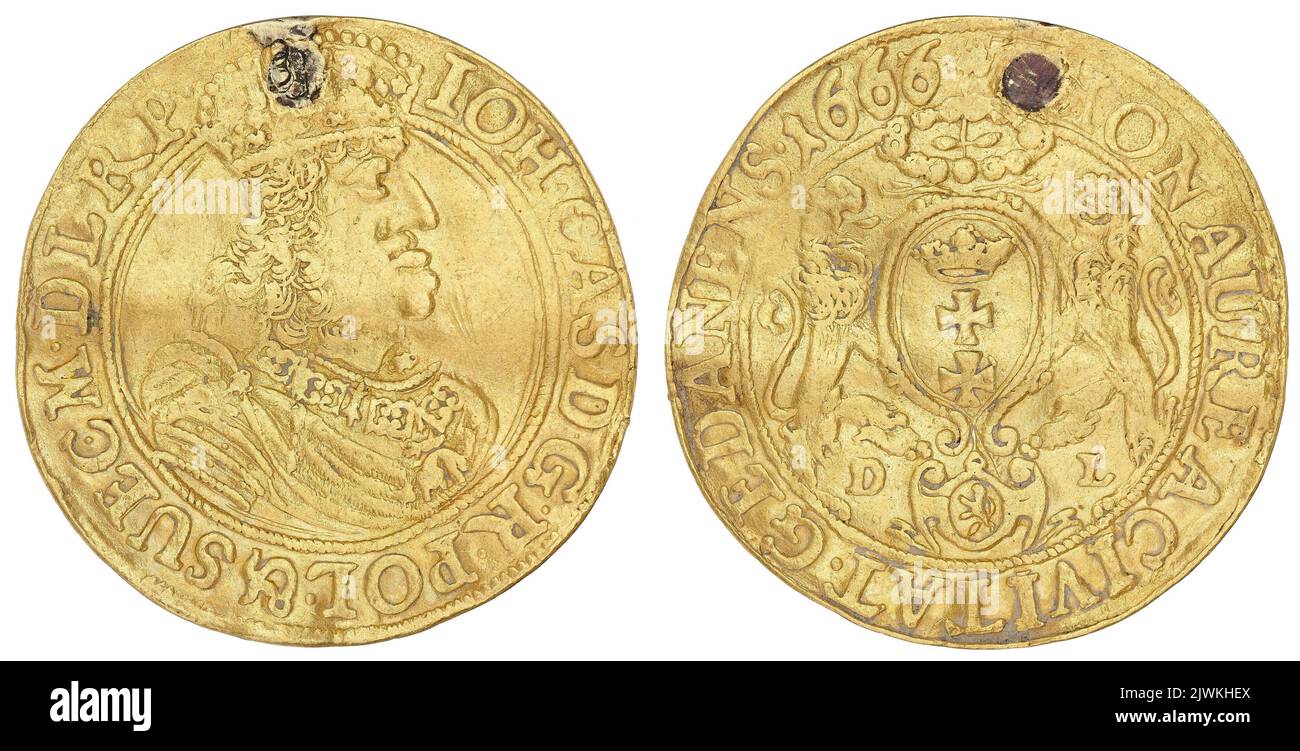 Gdańsk ducat. Lesse Daniel (1656-1685), locataire de la monnaie, Jan II ...