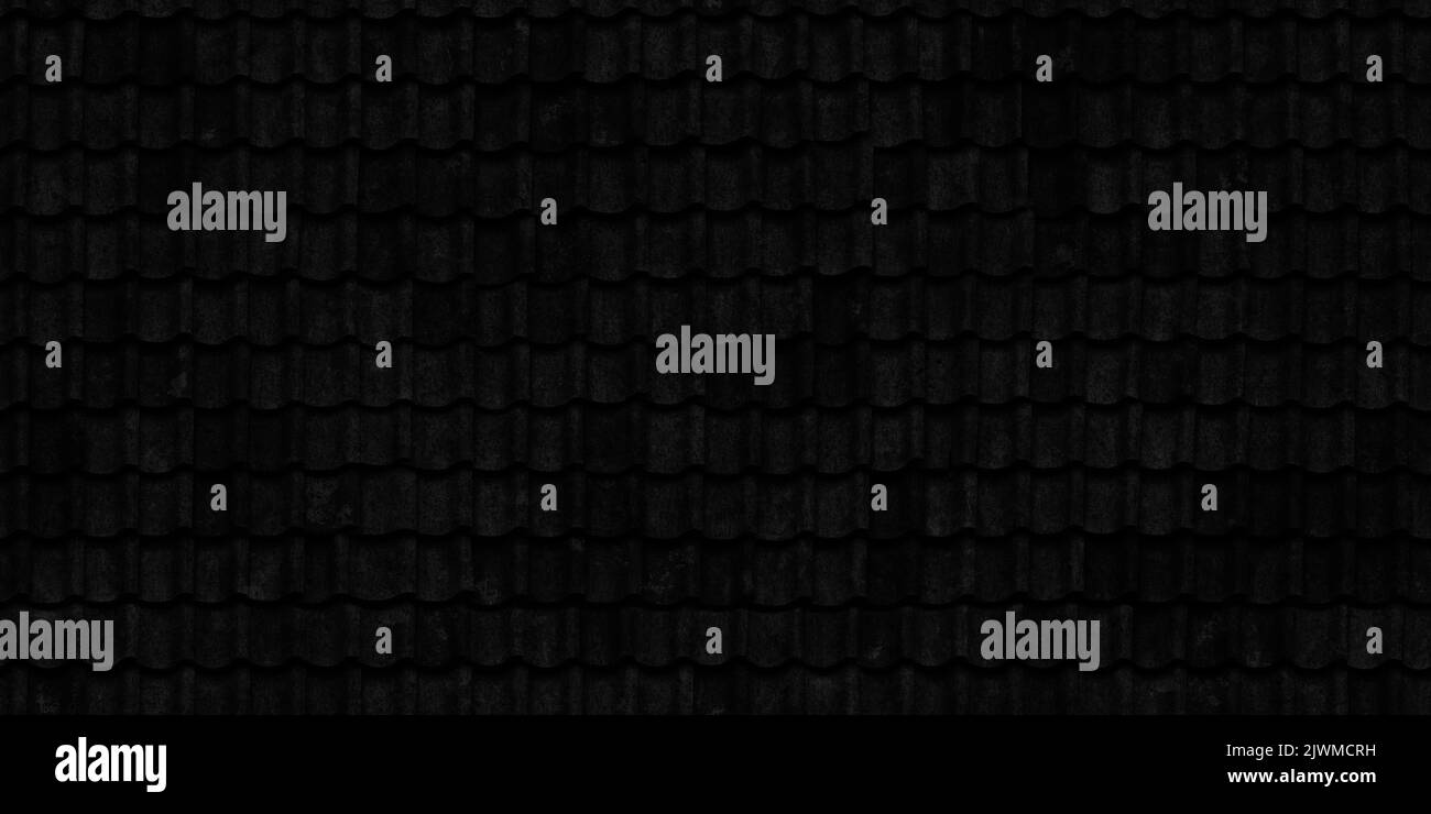 Toit en ardoise texture Banque d'images noir et blanc - Alamy