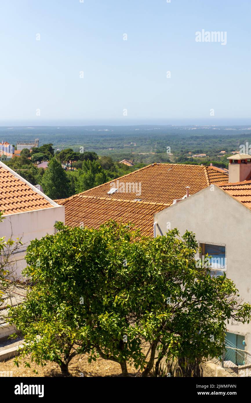 Maisons de ville aux toits rouges Banque de photographies et d’images à ...