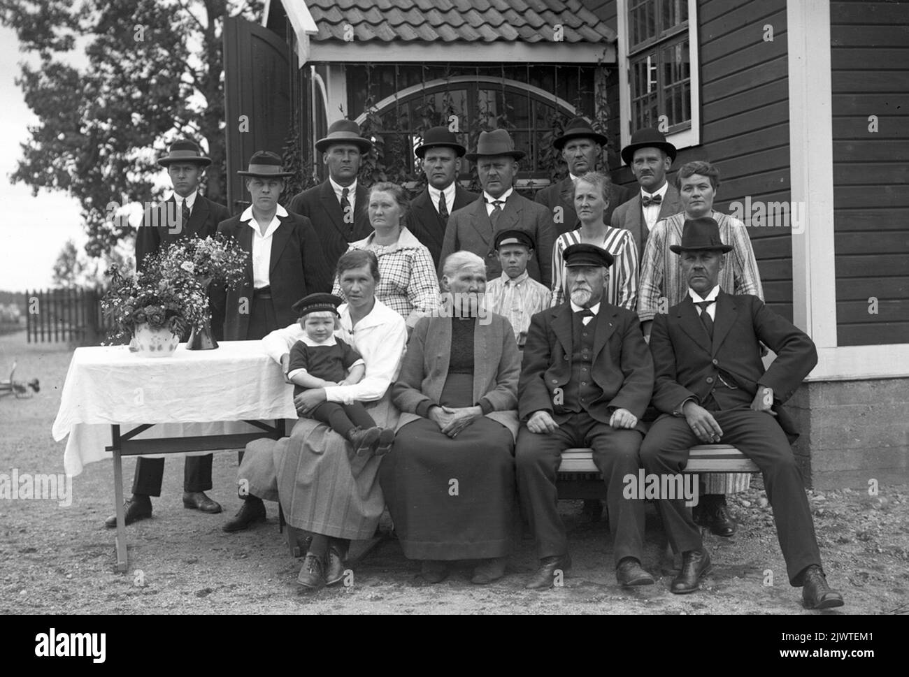 La famille Stålberg. En partant de la gauche Tore Stålberg, Nils ...