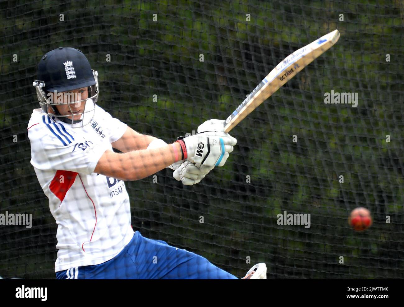 Joe Root, de l'équipe de cricket anglaise, participe à une séance d ...