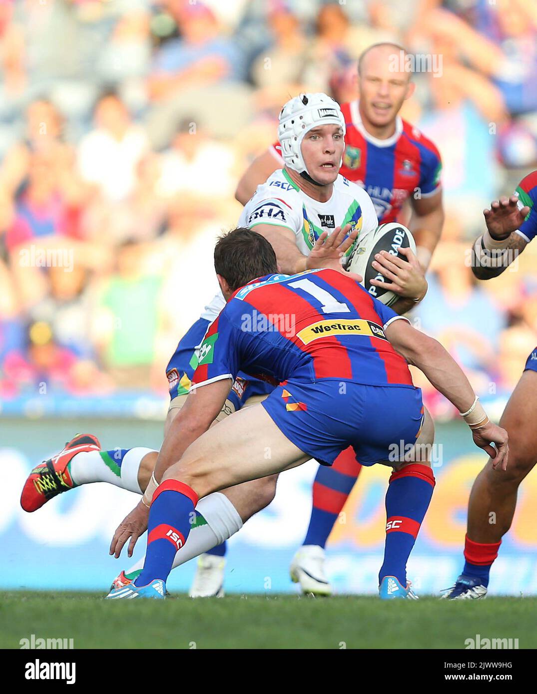Jarrod Croker en action pendant le match de la NRL Round 2 entre ...