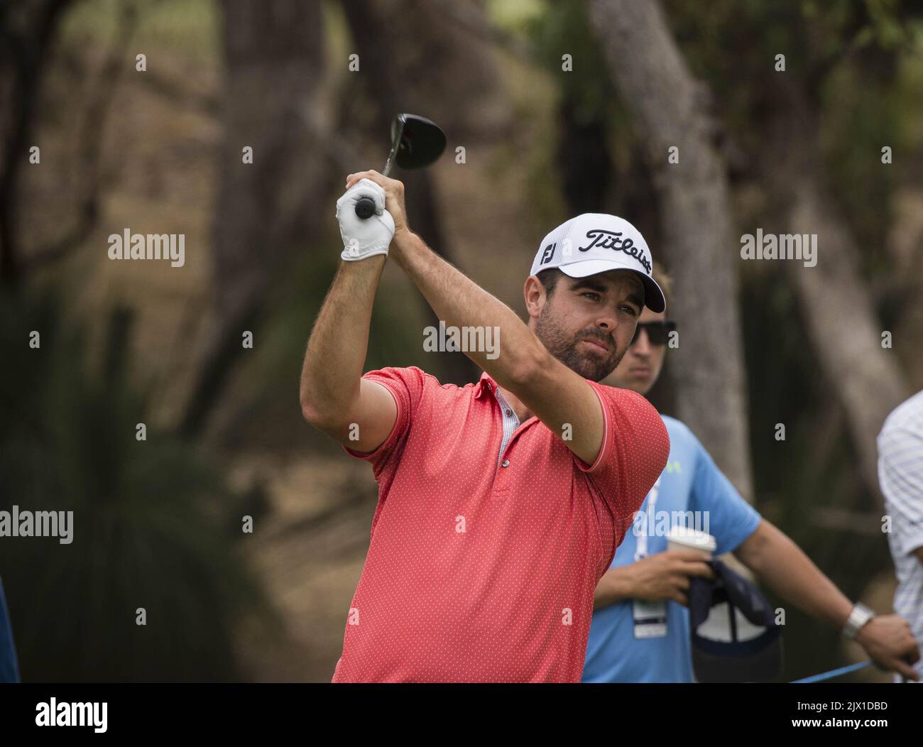 Nick Cullen d'Australie pendant la dernière journée du tournoi DE golf ...
