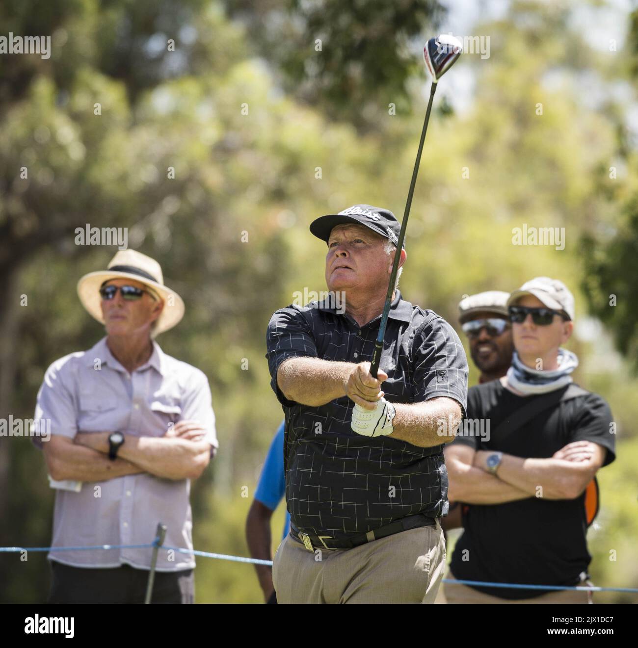 Peter Senior d'Australie pendant la dernière journée du tournoi DE golf ...