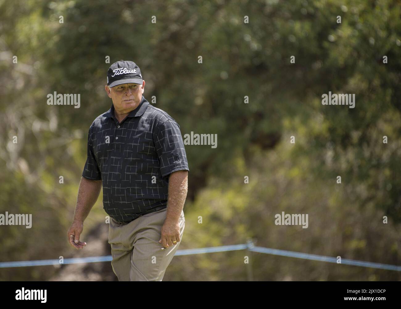 Peter Senior d'Australie pendant la dernière journée du tournoi DE golf ...