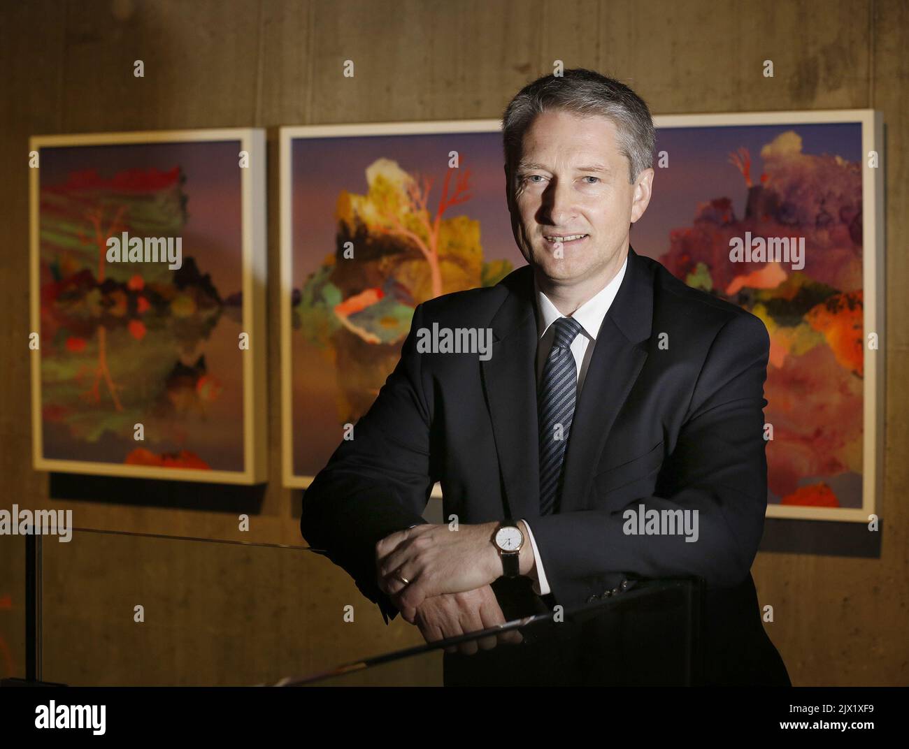 Patrick Houlihan, directeur général du Groupe Dulux, pose une photo à ...