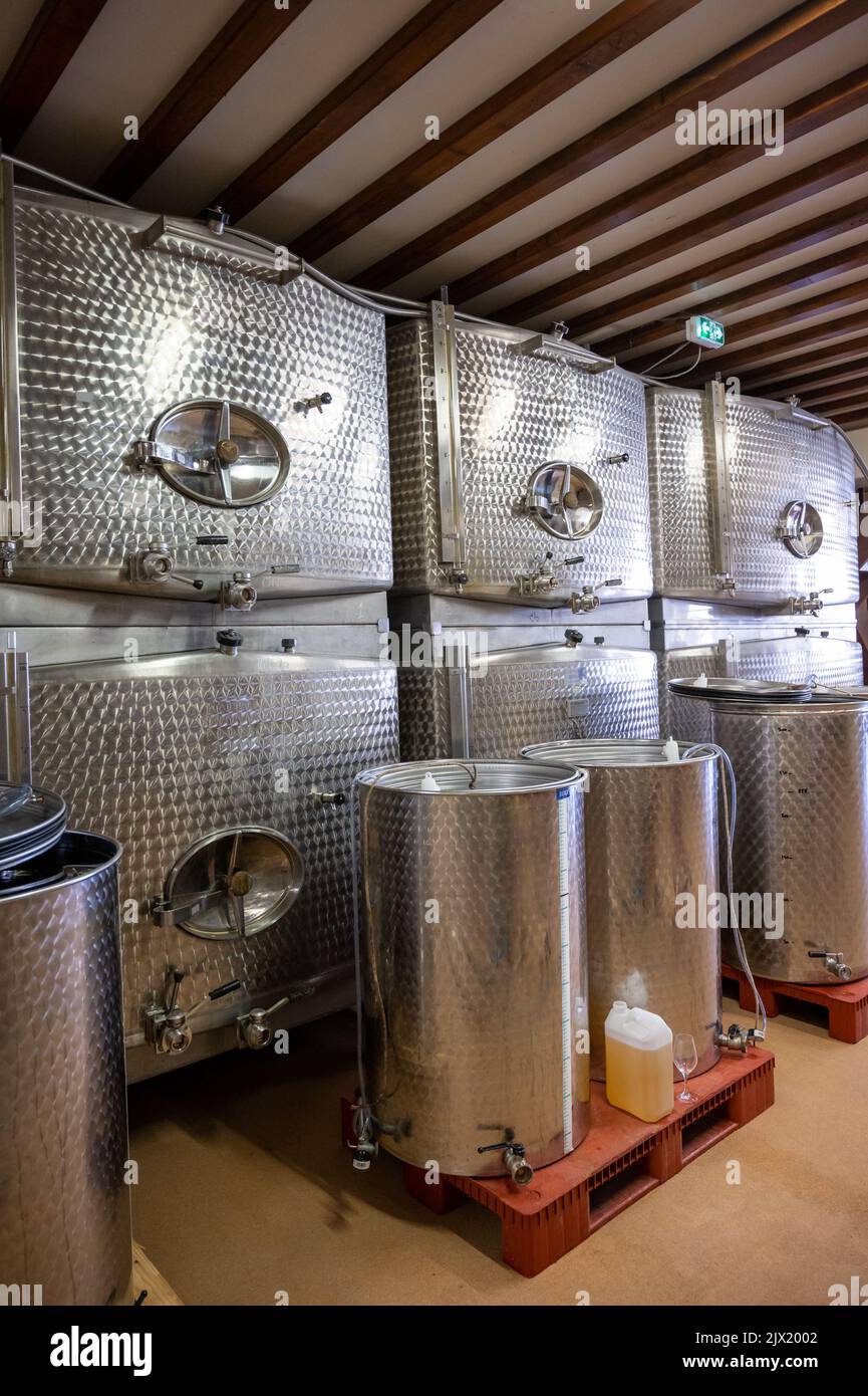 Étapes de production du vin de la fermentation à l'embouteillage ...