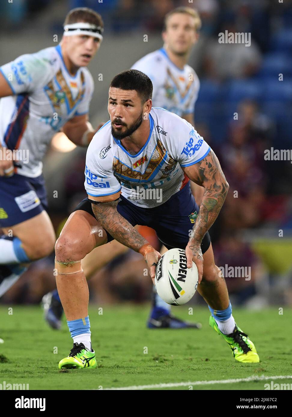 Nathan Peats, joueur de titans, lors du match de la série 11 de NRL ...