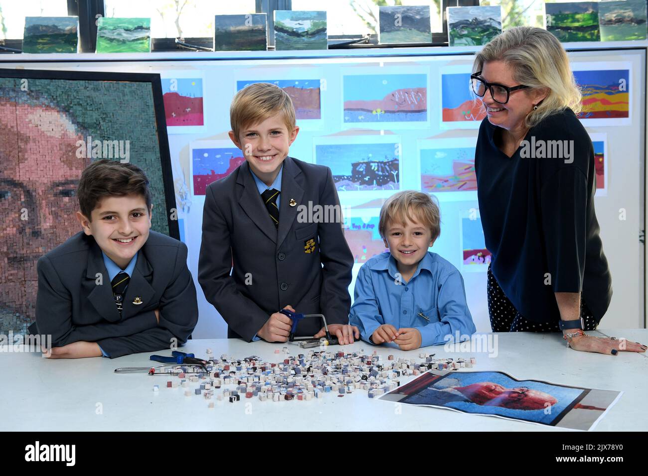 Sydney Grammar Edgecliff Preparatory School Students (L-R) Savvas ...