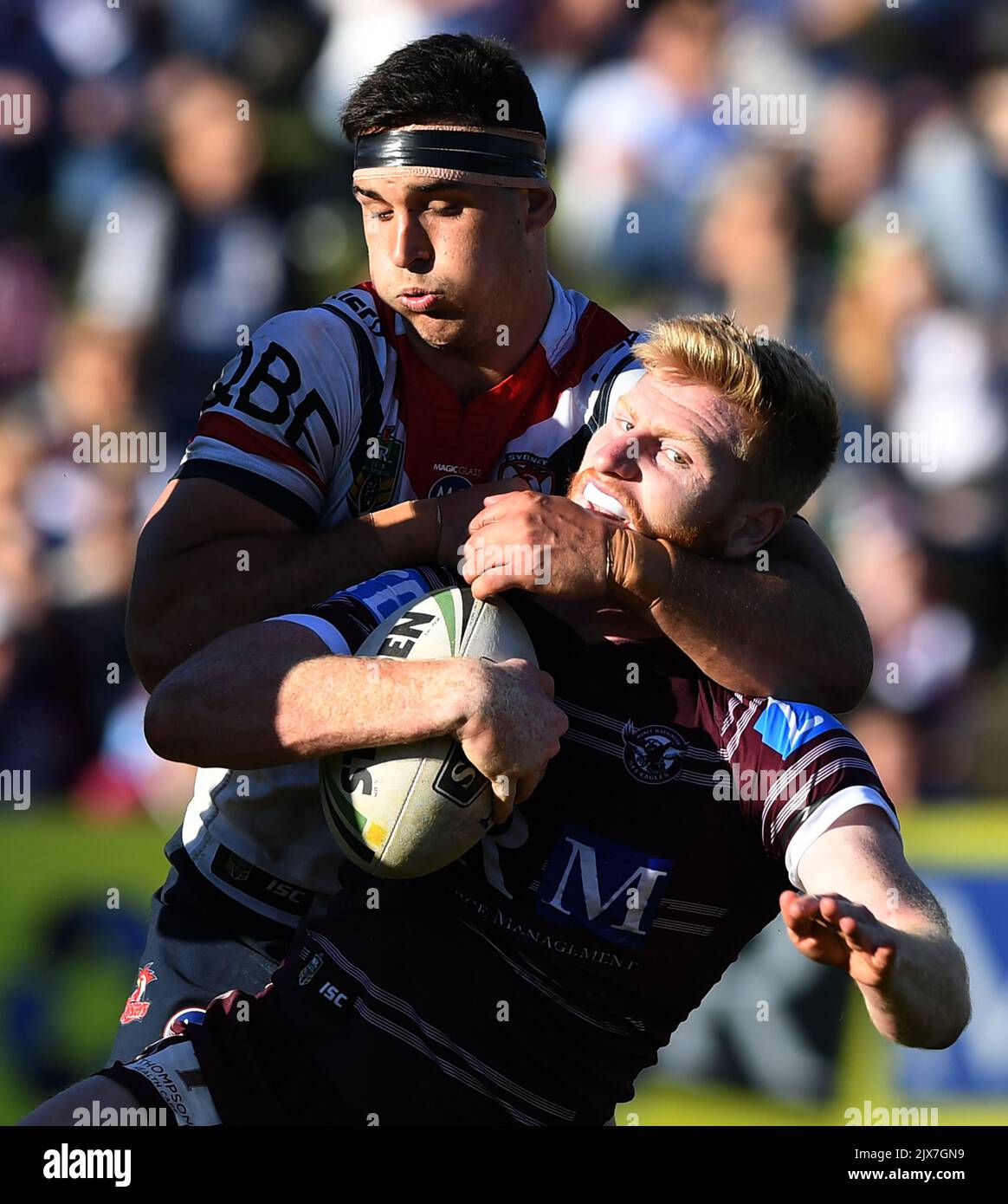 Brad Parker, des aigles de mer, est attaqué par Ryan Matterson The ...