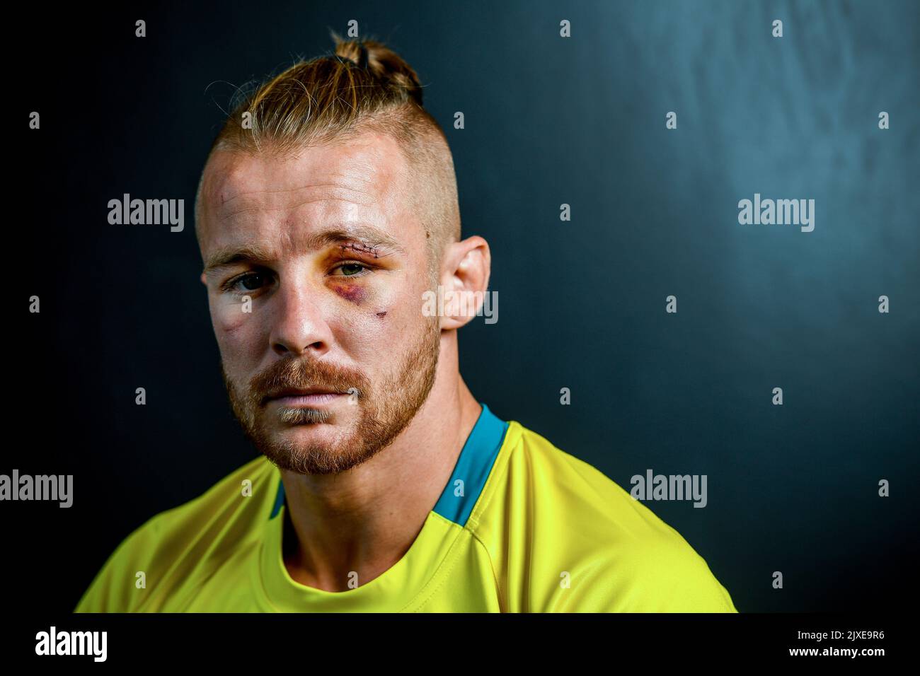 Thomas Connor, avant-projet des services de rugby australiens, pose une ...