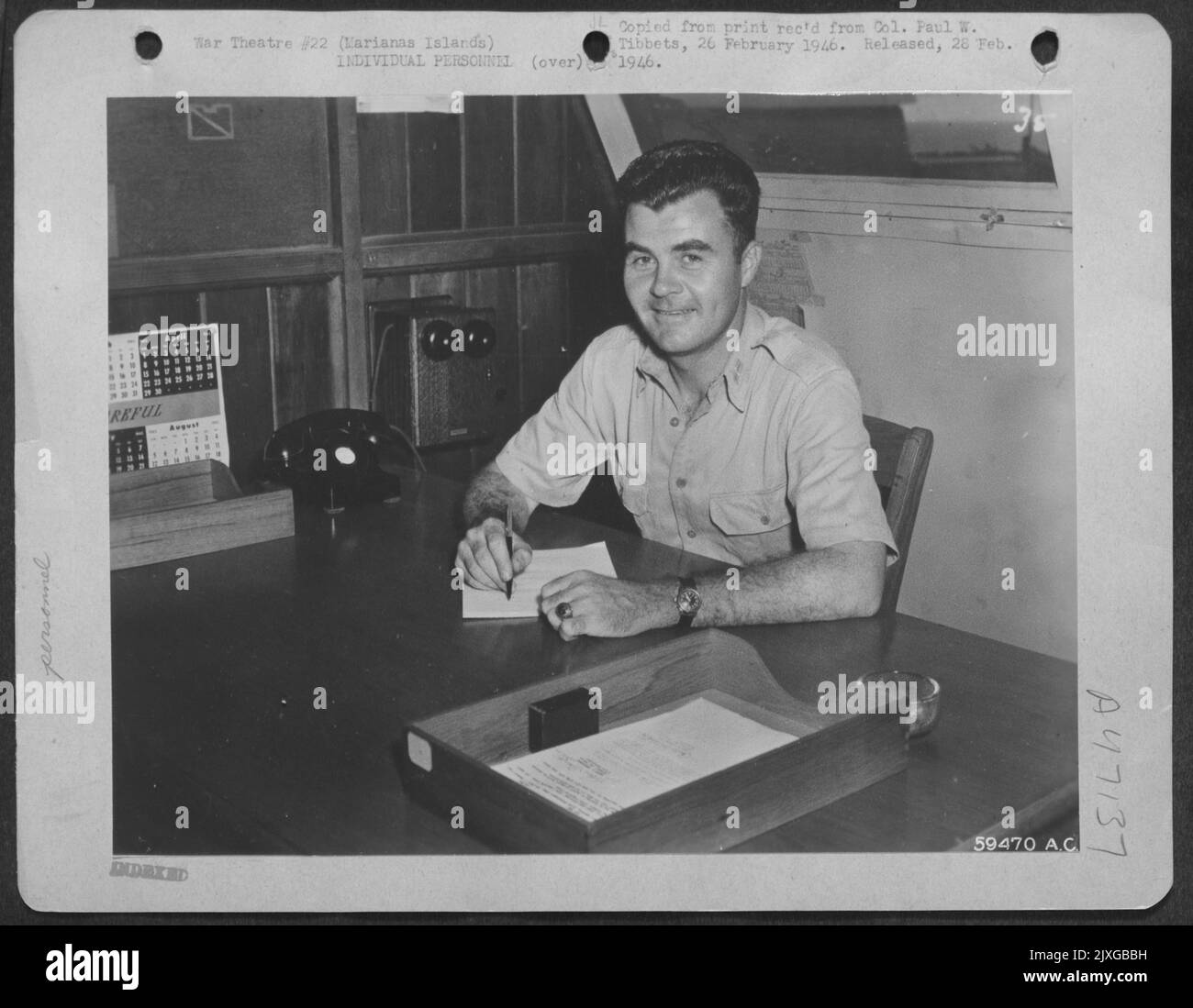 Col paul tibbets Banque de photographies et d’images à haute résolution ...