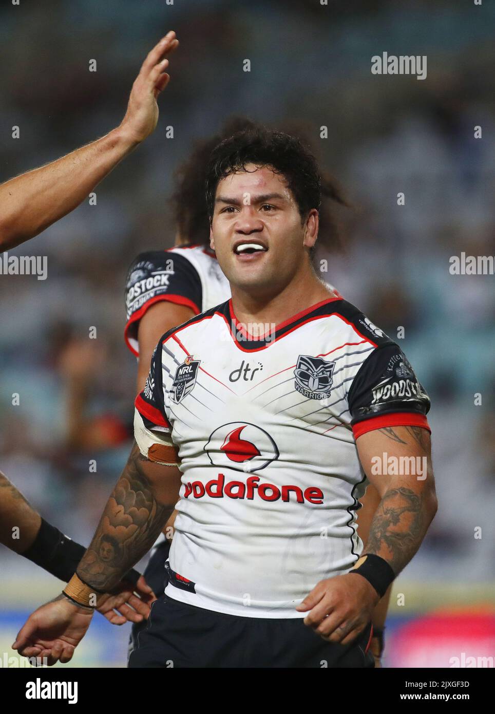 Issac Luc des guerriers réagit après avoir mis en jeu l'essai décisif ...