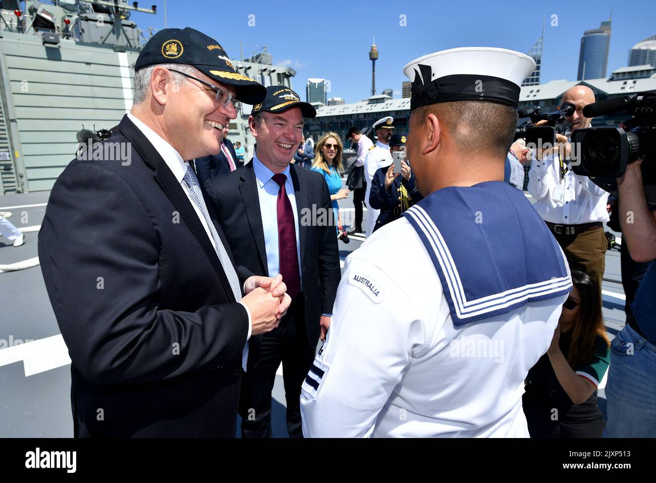 Le Premier ministre Scott Morrison et le ministre de la Défense ...