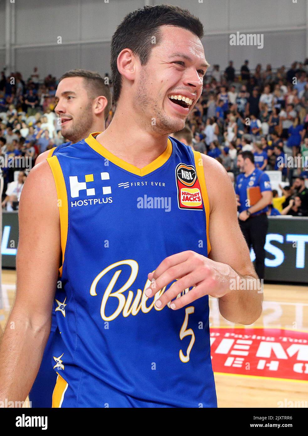 Jason Cadee des Bullets célèbre la victoire lors du match de la série ...