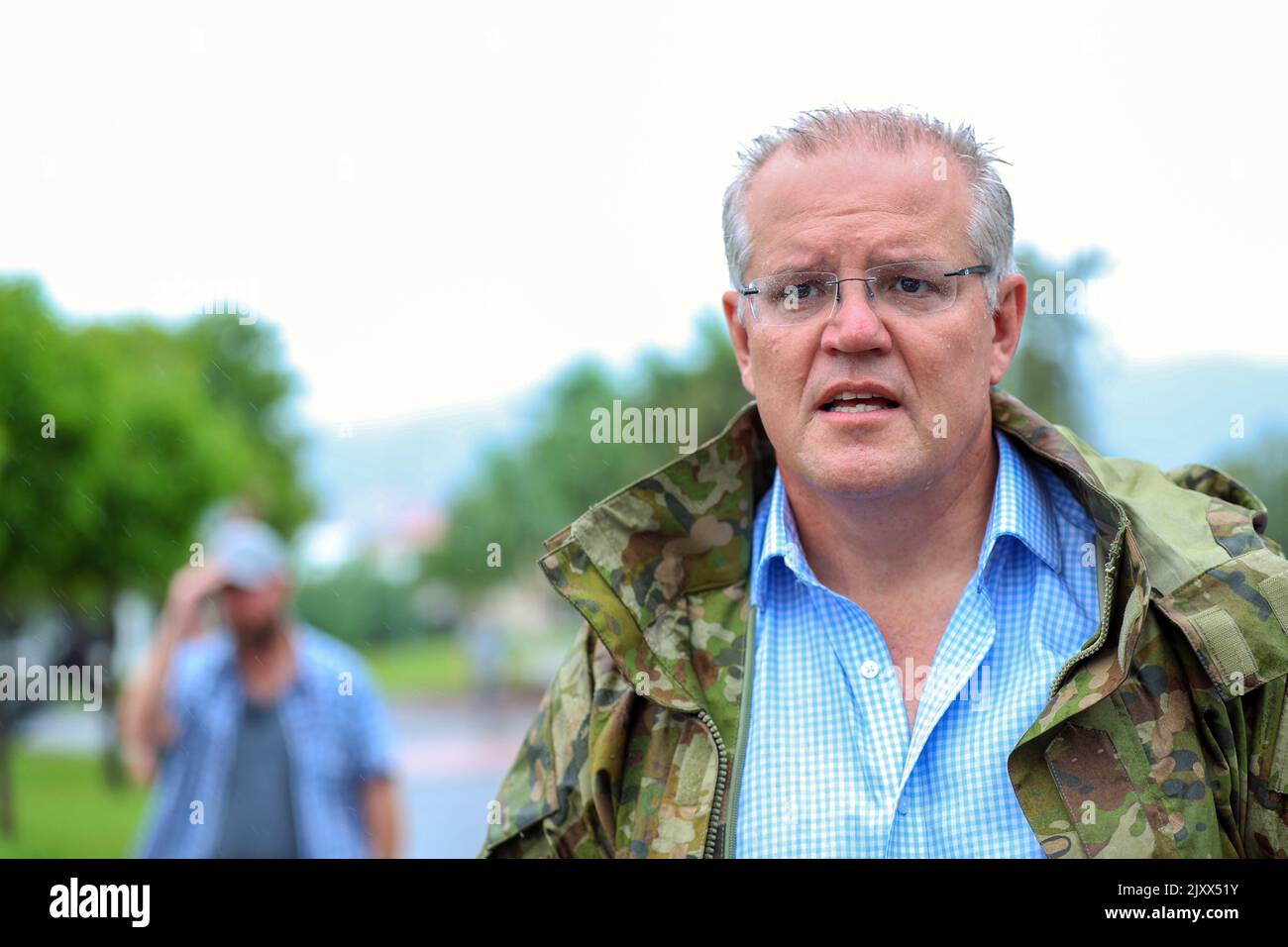 Le premier ministre Scott Morrison visite les zones touchées par les ...