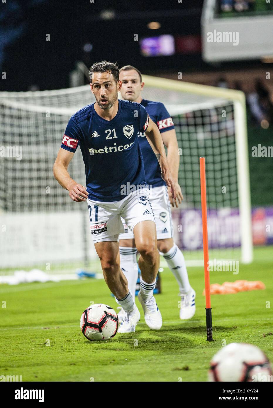 Anthony Lesiotis de la victoire se réchauffe avant le match de la série ...