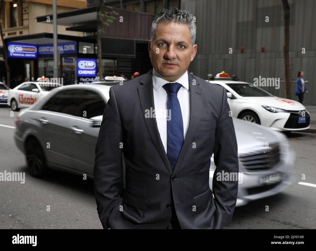 Le porte-parole de la NRMA, Peter Khoury, pose une photo après une ...