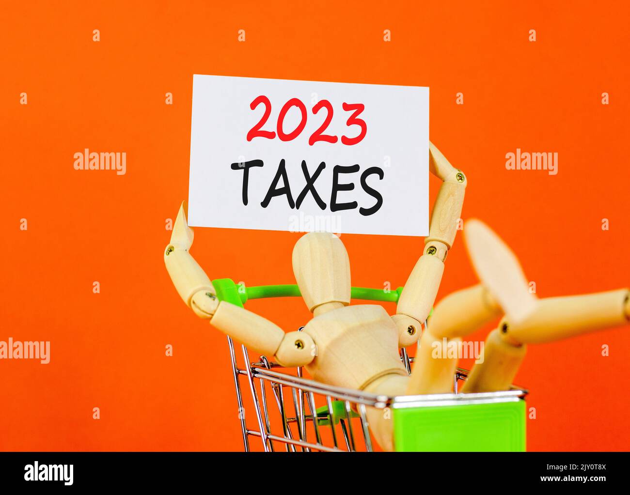 Symbole 2023 Taxes Nouvel An Livre Blanc Avec Mots 2023 Taxes Modèle