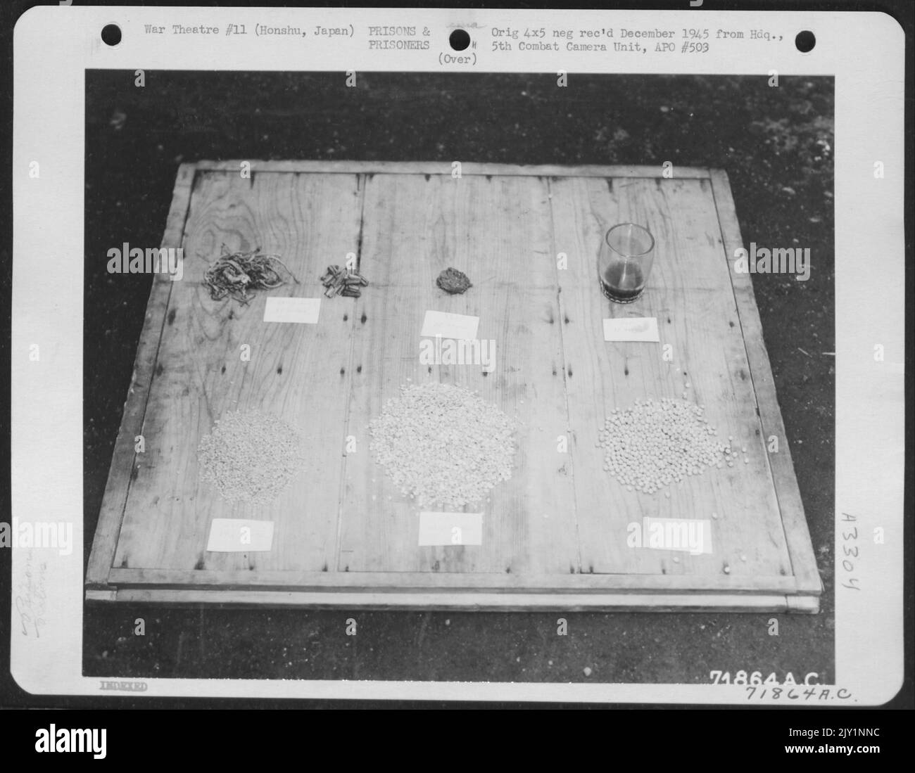 Des rations ordinaires que chaque interné a reçues quotidiennement au ...