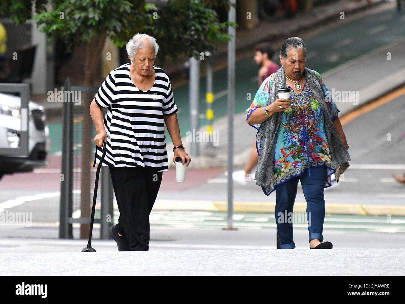 La famille et les partisans du meurtre accusés Tuhirangi-Thomas Tahiata ...