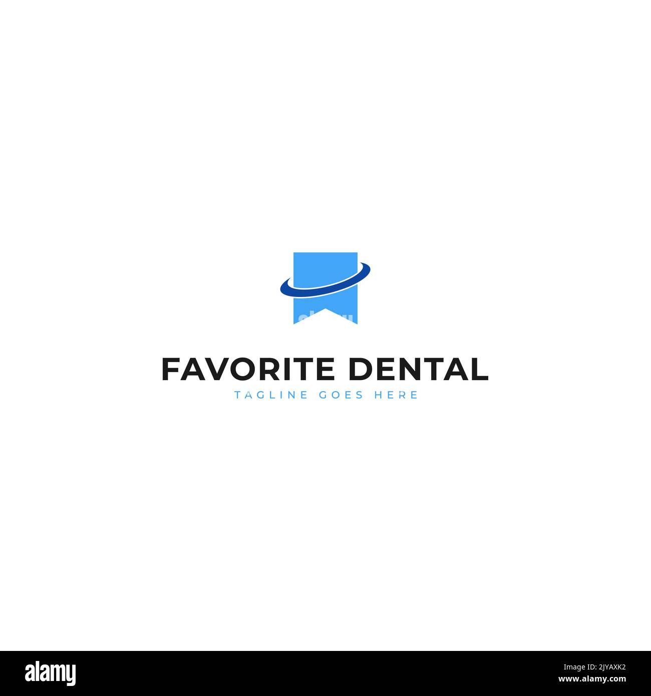 Logo simple de l'équipement et de l'icône favoris. Logo dentiste. Logo ...