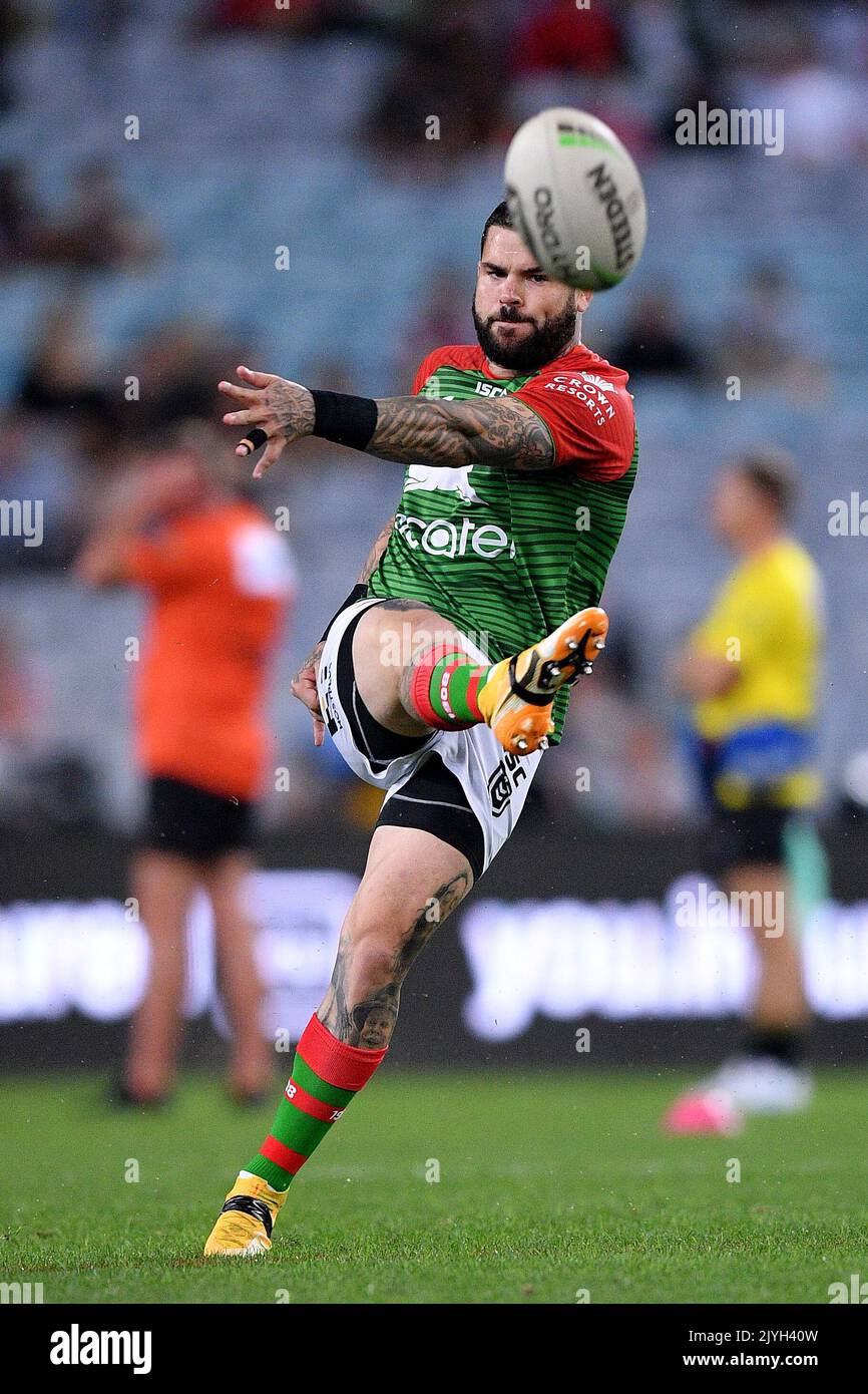 Adam Reynolds, des Rabbitohs, se réchauffe avant la deuxième finale ...