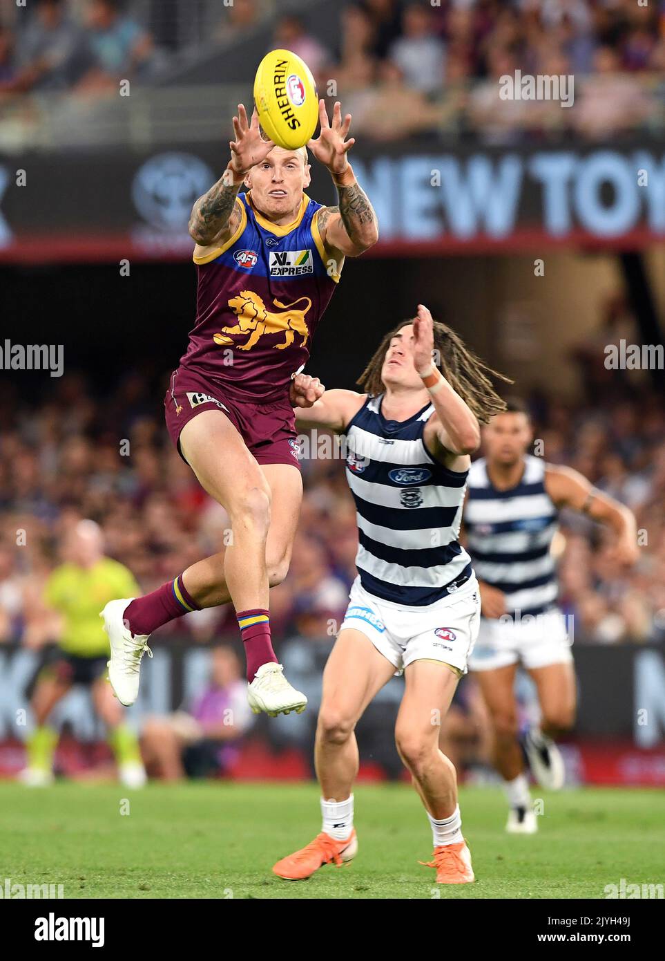 Mitch Robinson des Lions lors de la deuxième finale préliminaire de l ...