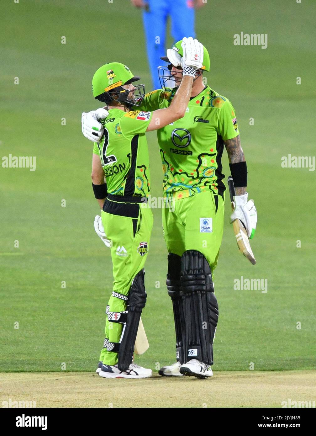 Callum Ferguson et Alex Hales, du tonnerre de Sydney, célèbrent la ...