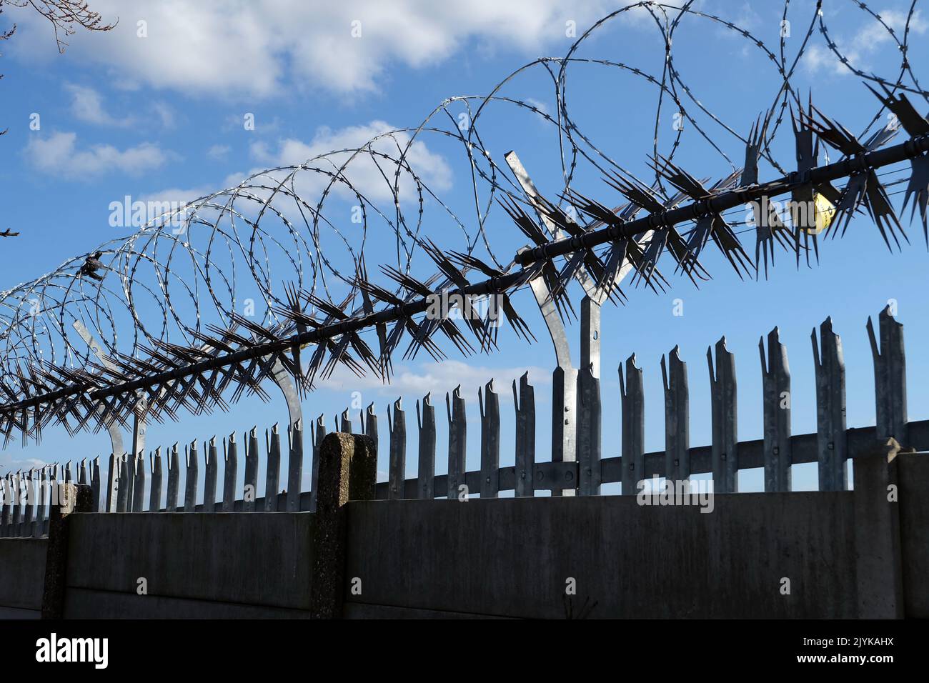 Spiked fencing Banque de photographies et d’images à haute résolution ...