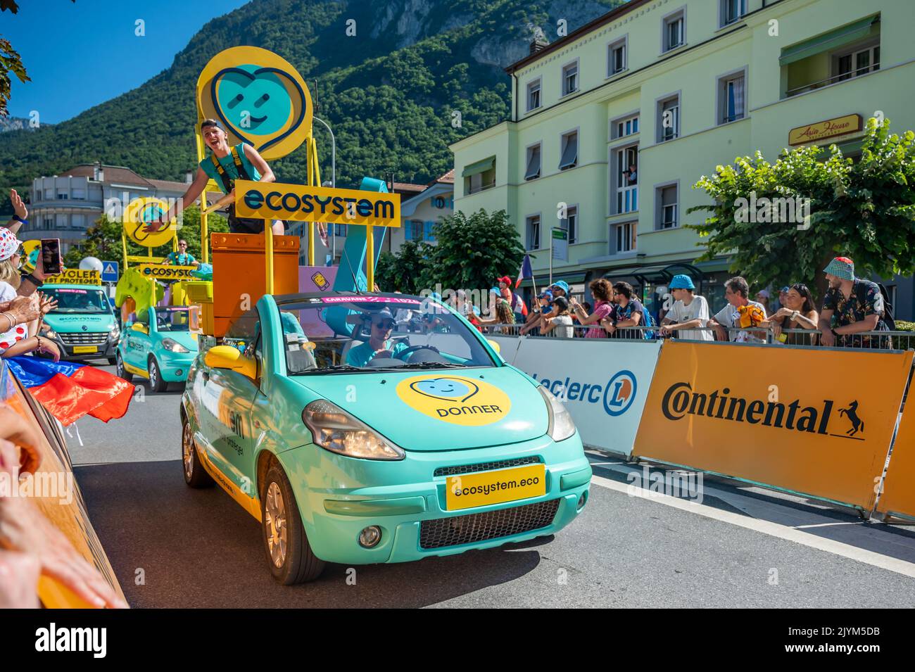 Aigle, canton du Valais, Suisse -10 juillet 2022 : passage d'une ...