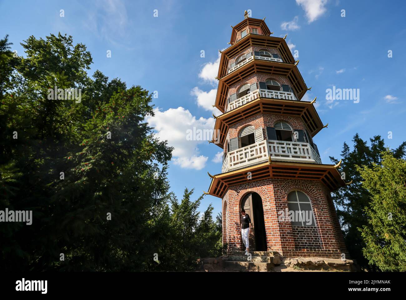 Leipzig, Allemagne. 07th septembre 2022. La pagode dans le jardin ...