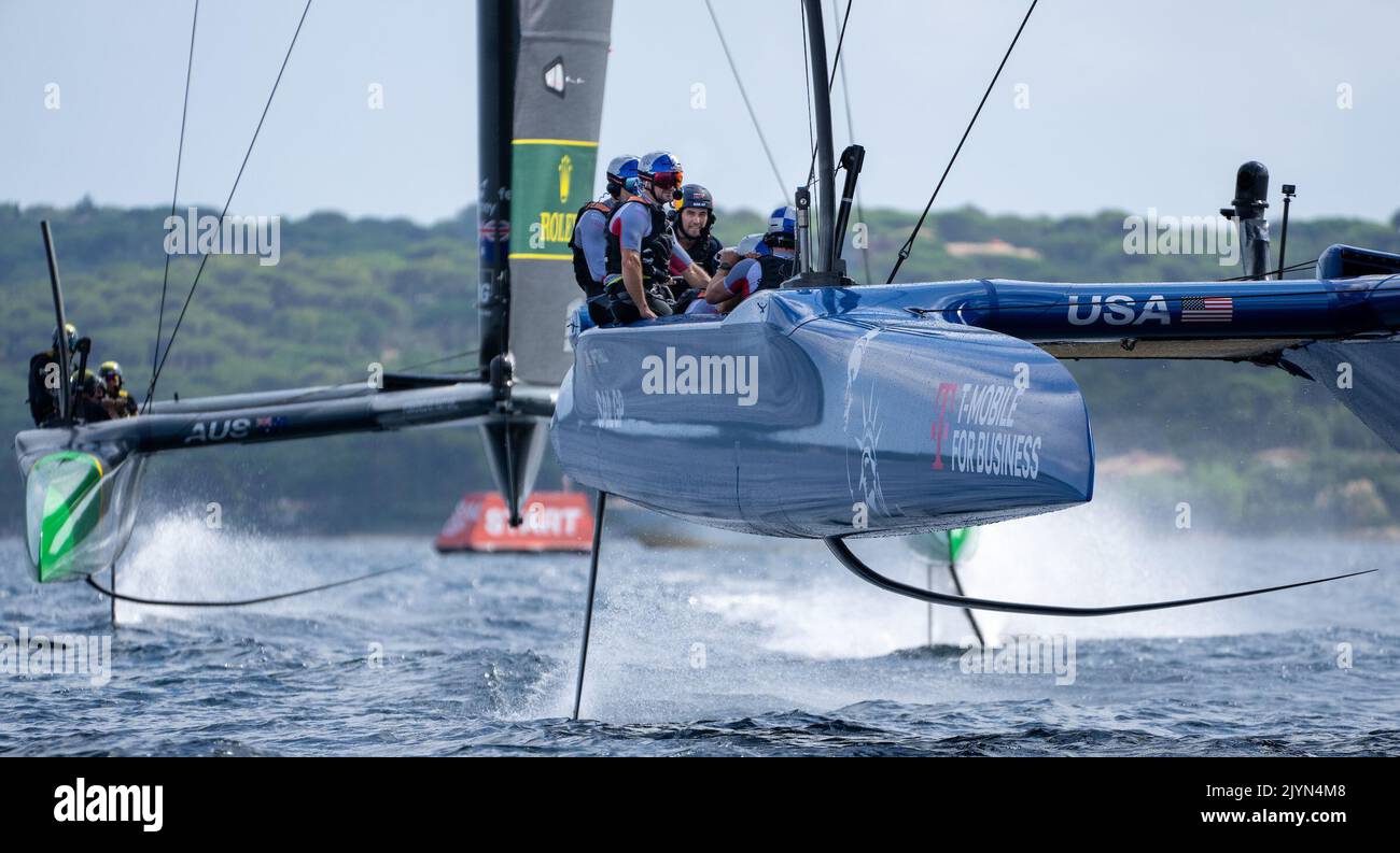 Document photo daté du 08/09/22 fourni par le SailGP de Red Bull Racing ...
