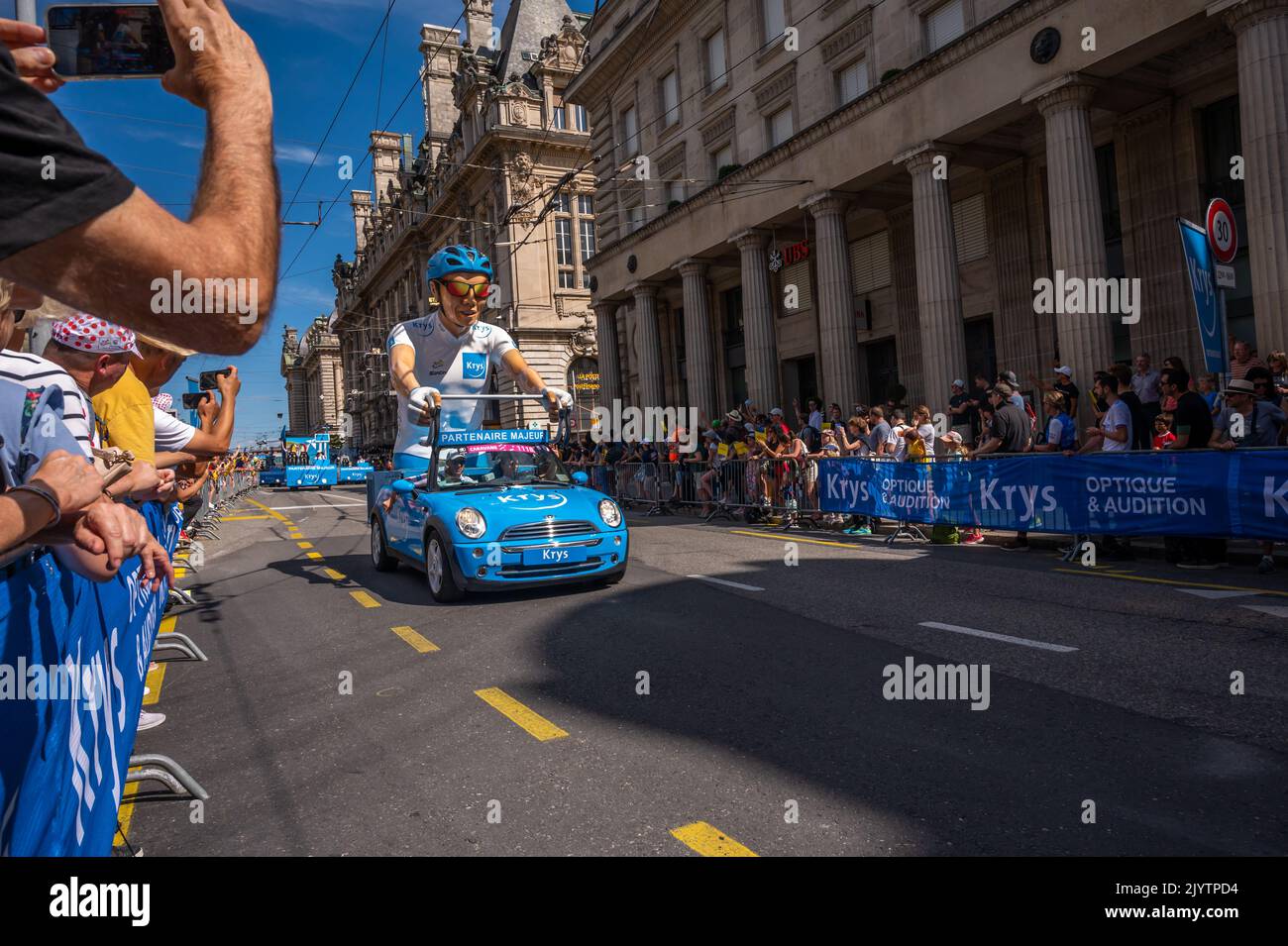 Lausanne, canton de Vaud, Suisse -09 juillet 2022 : passage d'une ...