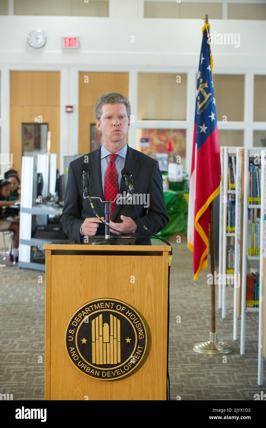 Visite du secrétaire Shaun Donovan à Atlanta, en Géorgie, pour la ...