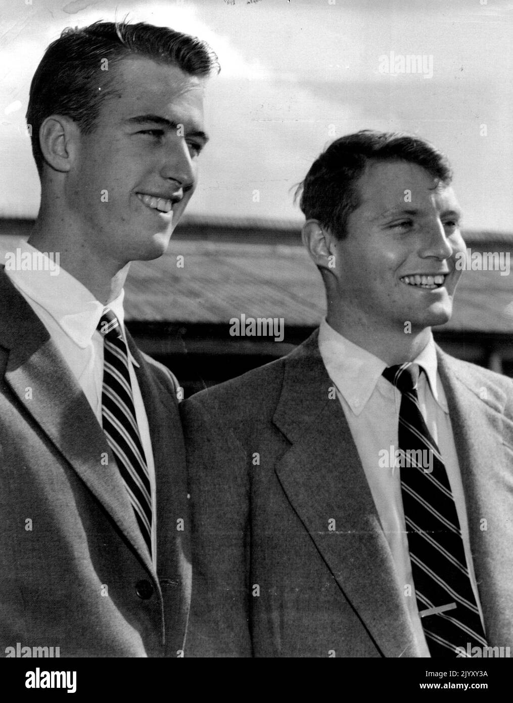 BOB Perry et Ham Richardson, membres DE L'équipe DE la coupe Davis DES ...