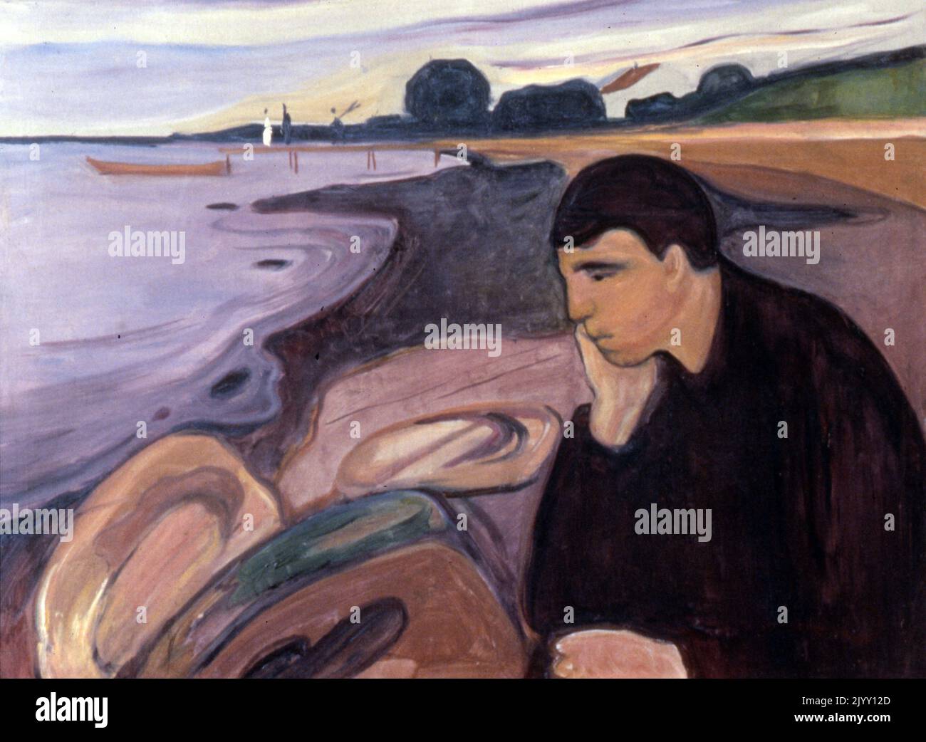 Melancholy edvard munch Banque de photographies et d’images à haute ...