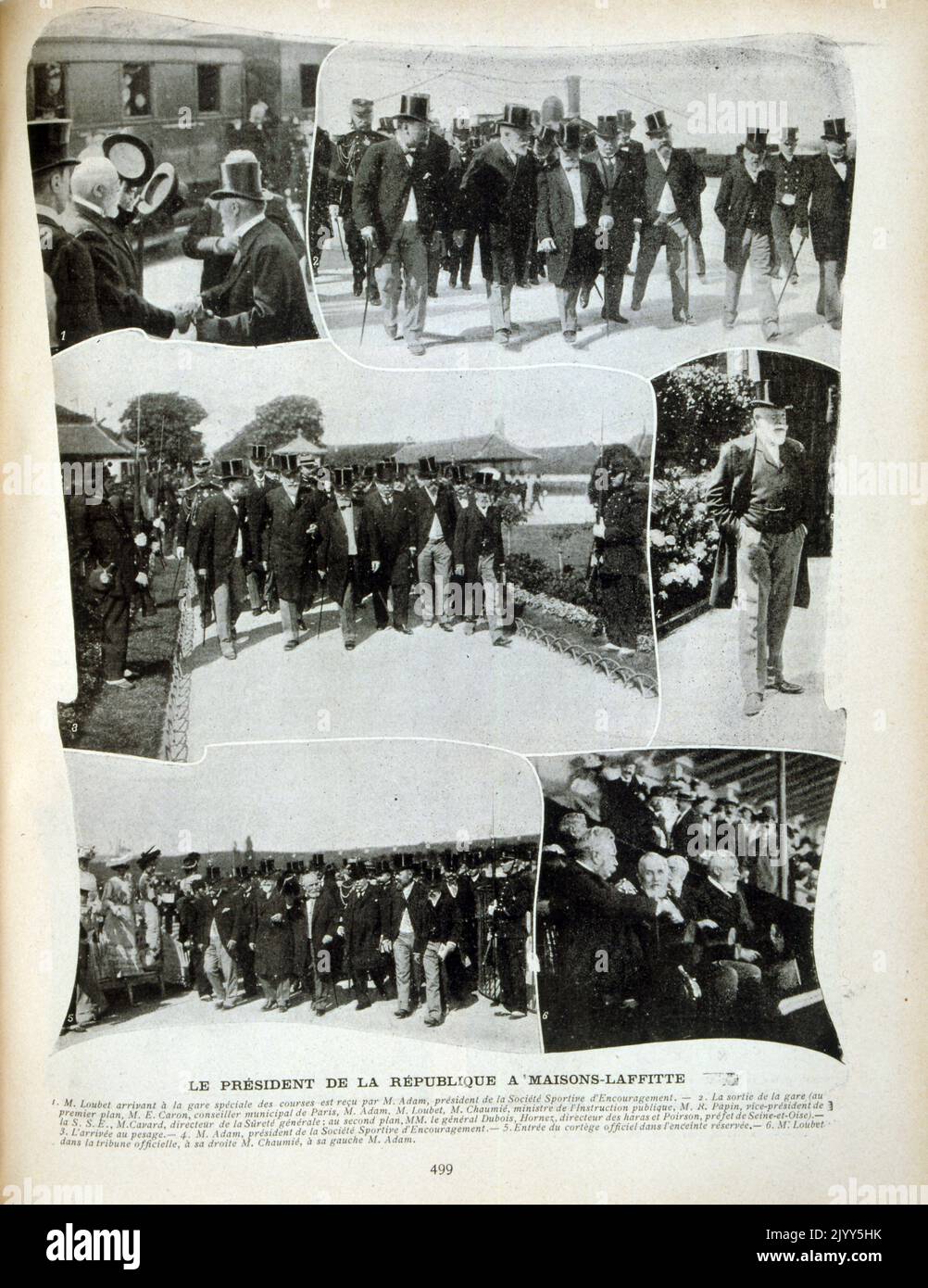 Montage d'images d'Emile Loubet (1838 - 1929), Président de la France ...