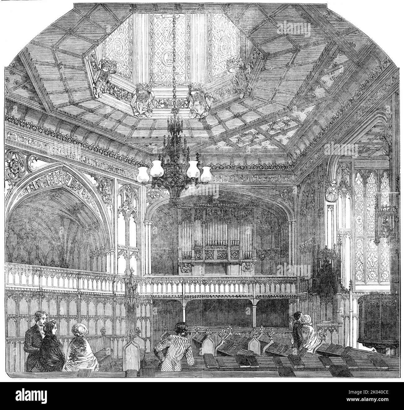 La chapelle royale, château de Windsor, 1854. « Les modifications ...