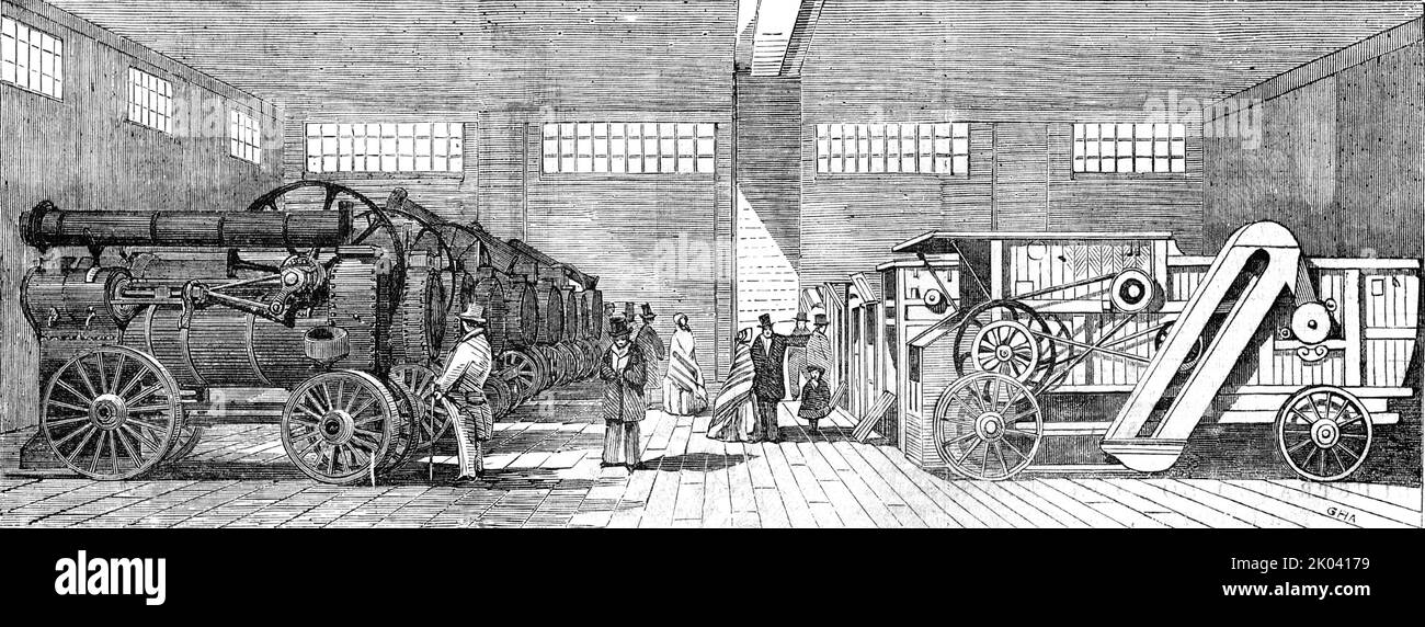 Machines à vapeur et machines de thrilling, au Smithfield Club Show ...