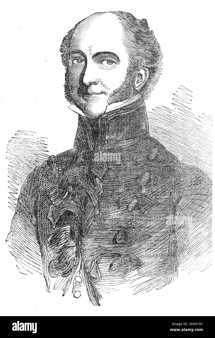 Le regretté Brigadier-général Tylden, 1854. Portrait de William Burton ...
