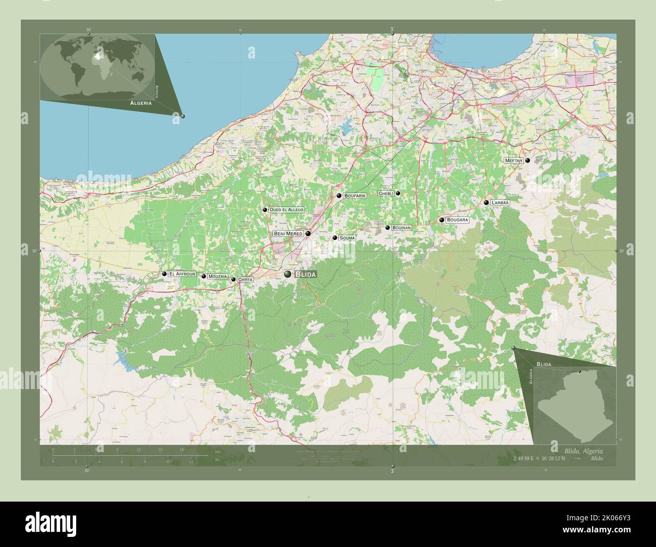 Carte blida algerie Banque de photographies et d’images à haute ...