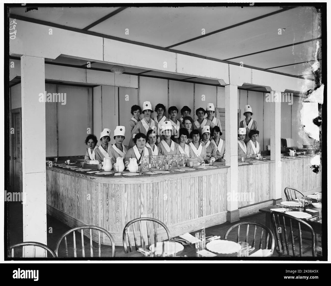 Distribución de alimentos en tiempos de guerra Banque d'images noir et ...