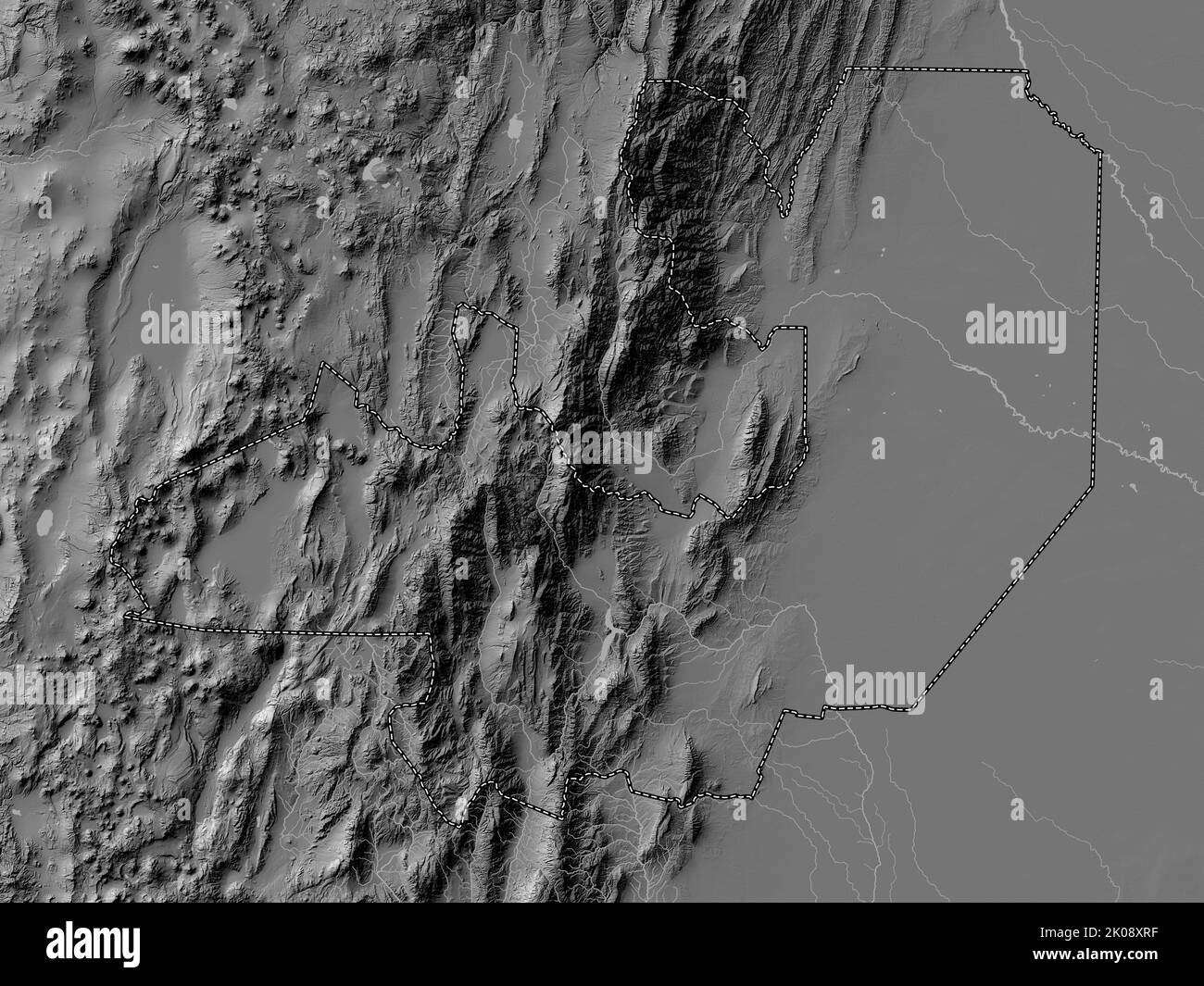 Salta argentina map Banque d'images noir et blanc - Alamy