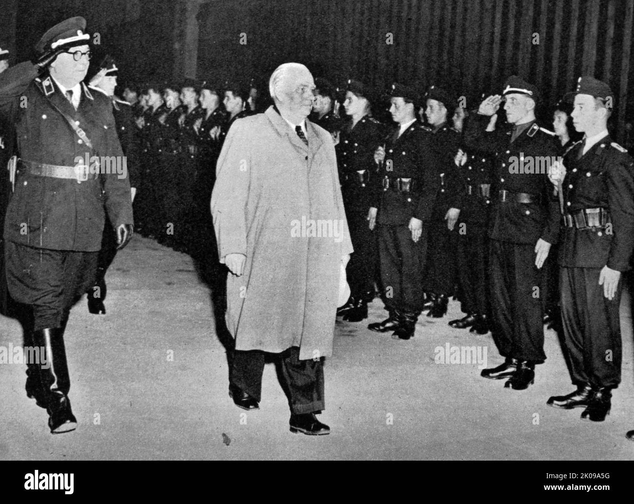 Le nouveau Président de l'Allemagne de l'est, Herr Wilhelm Pieck ...