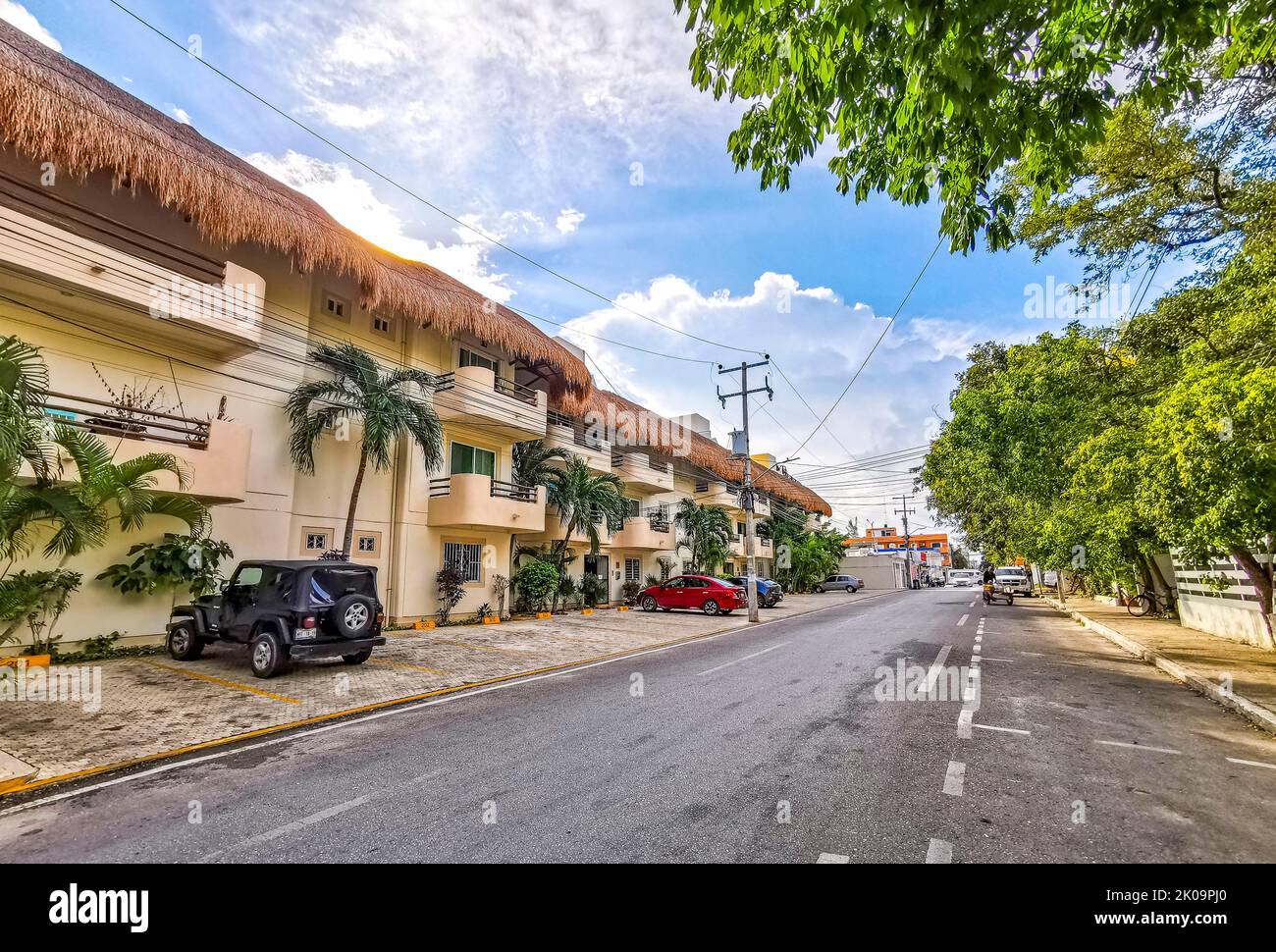 Playa del Carmen Mexique 15. Octobre 2021 route typique de rue et ...