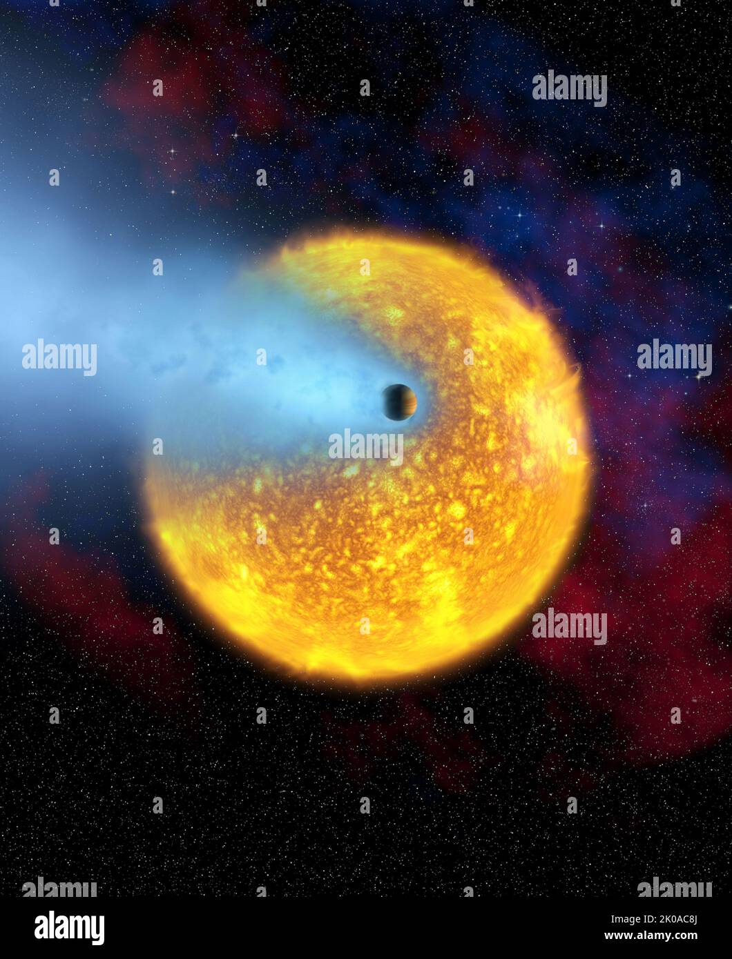 La première planète à être vue en transit (croisant son étoile) et la ...
