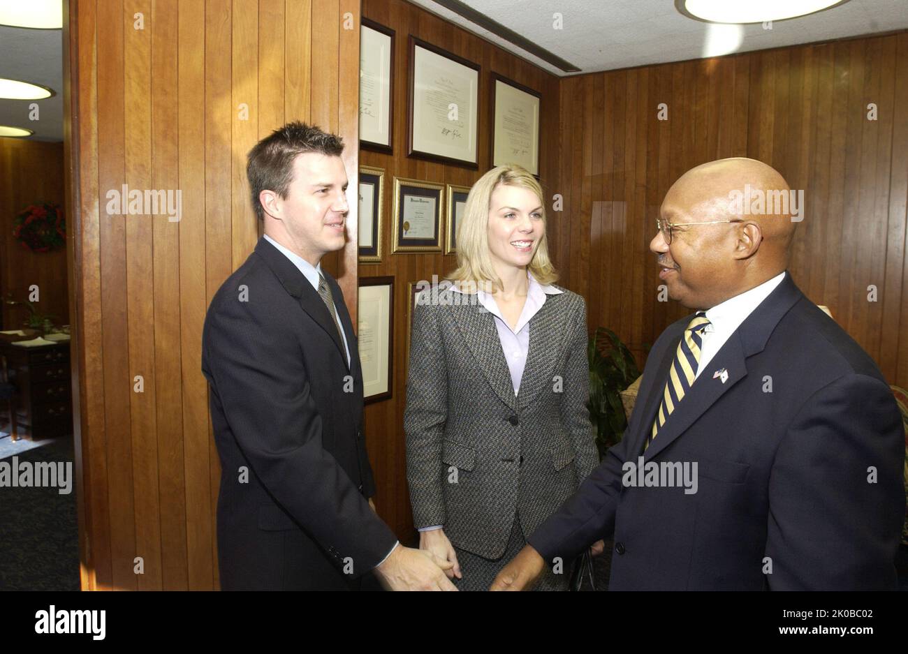 Secrétaire Alphonso Jackson avec Kelly Spearman et Matt Cushman ...