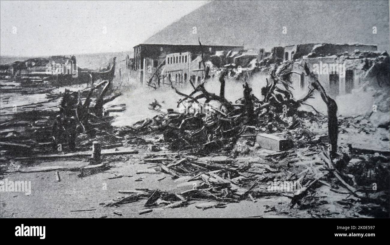 Mount pelee eruption 1902 Banque de photographies et d’images à haute ...